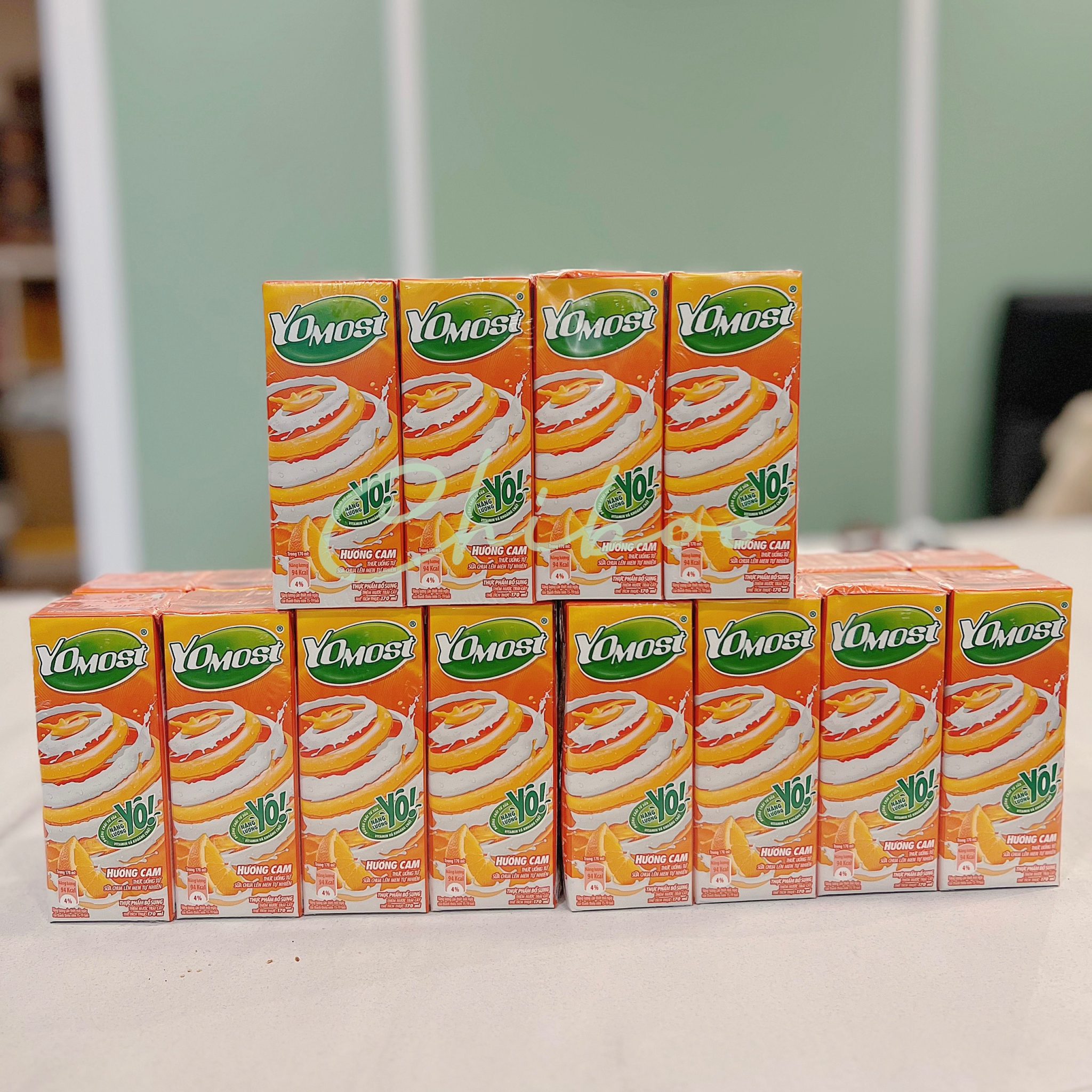 sữa Yomost 170ml x 4 vị cam - ĂN VẶT KIM CHI CZ- CHIBOO
